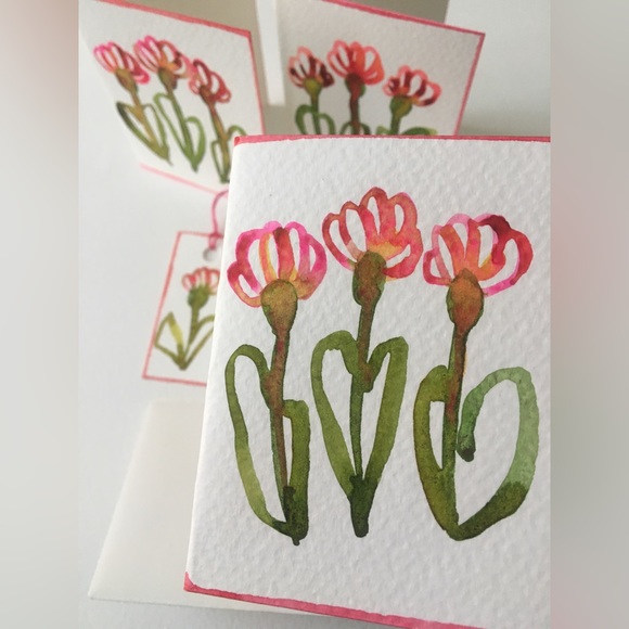 Hand Crafted | Art | Handmade Watercolor Cards And Tags | Poshmark